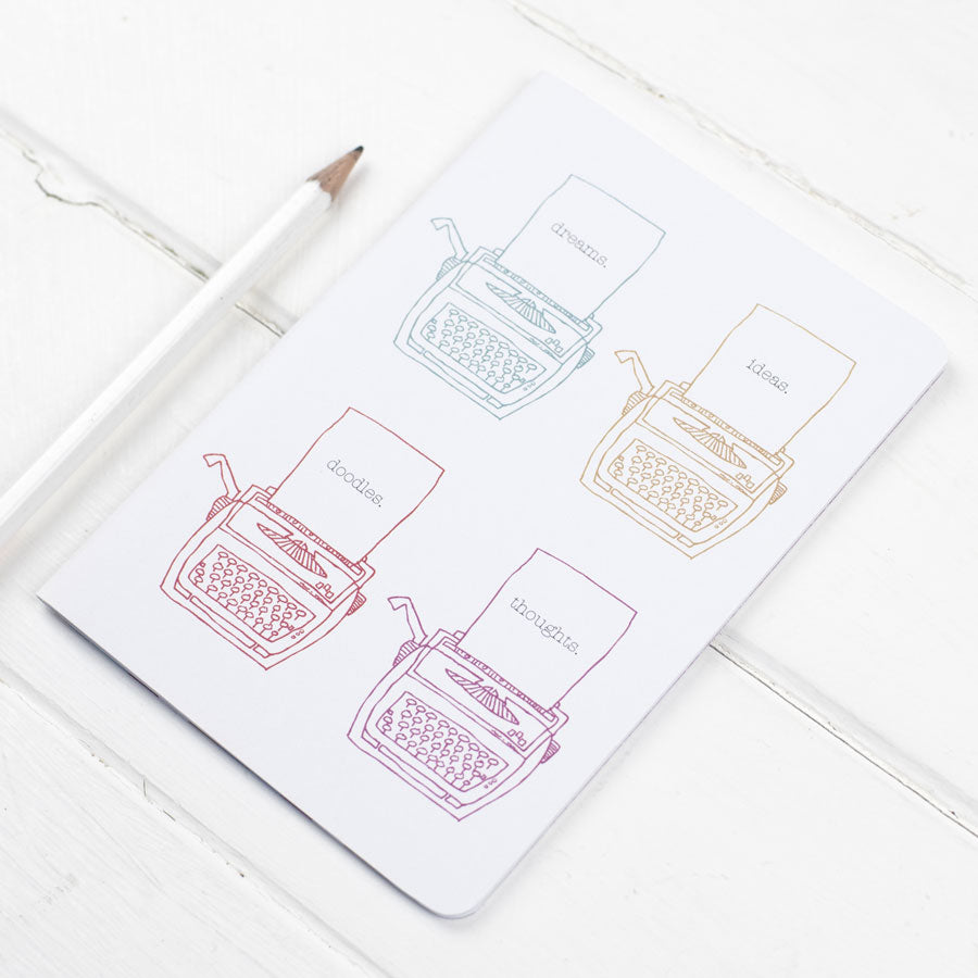 A6 Vintage Typewriter Pocket Notebook