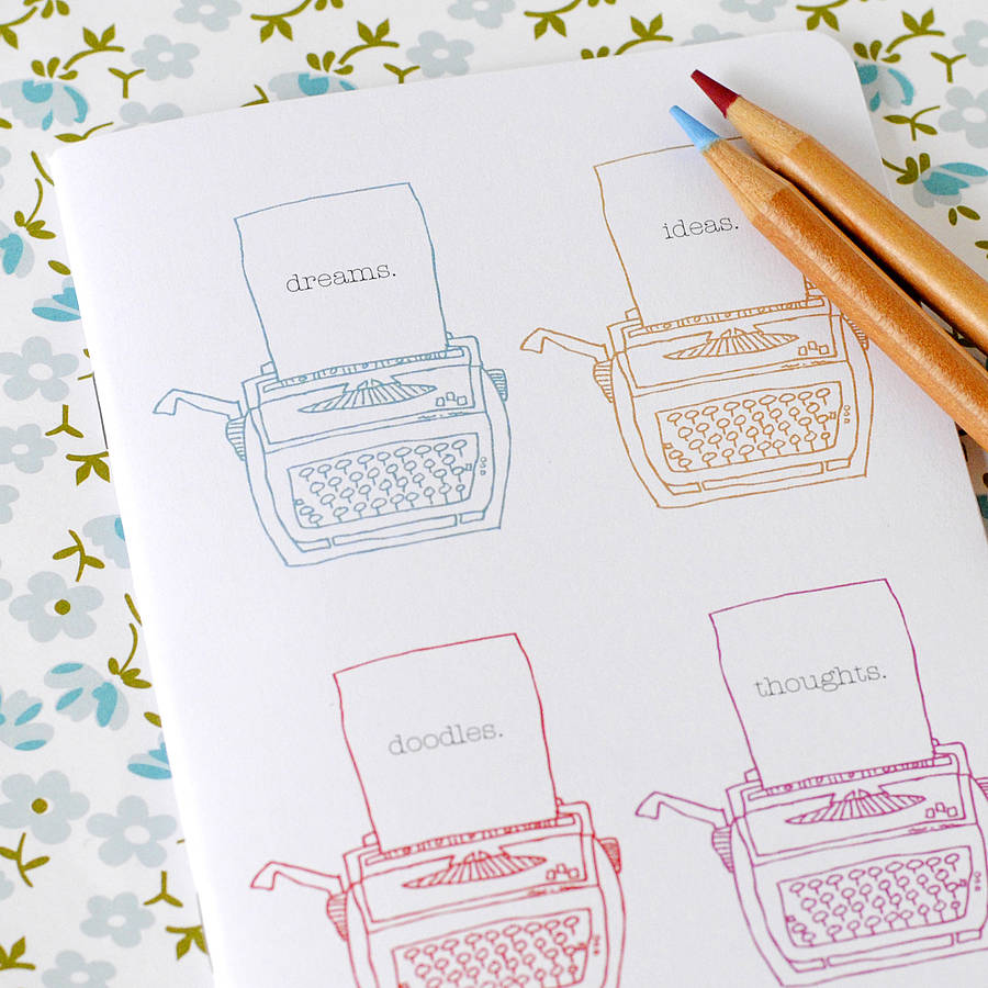 A6 Vintage Typewriter Pocket Notebook